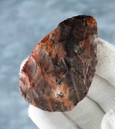 Highly colorful 2 5/8" Cache Blade- Nethers Flint. Found in Licking Co ...