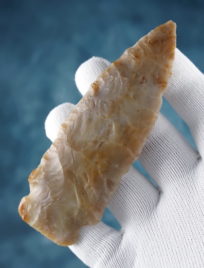 4 5/8" Flint Ridge Flint Late Archaic Sidenotch Knife. Found in Salina ...