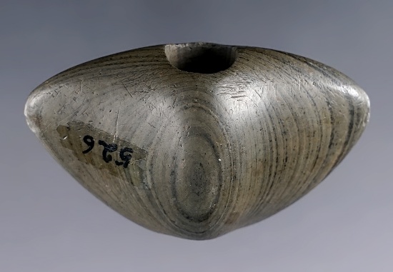 Well defined 3" Wing Bannerstone made from highly polished Banded Slate ...