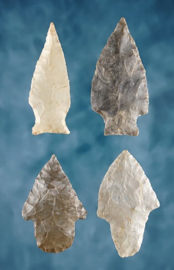 Set of 4 Tennessee points in nice condition. The largest is 2 5/16 ...
