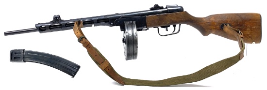 Rare Russian PPSH-41 Semi-Automatic 9MM 16” Rifle w/ 2 Magazines and ...