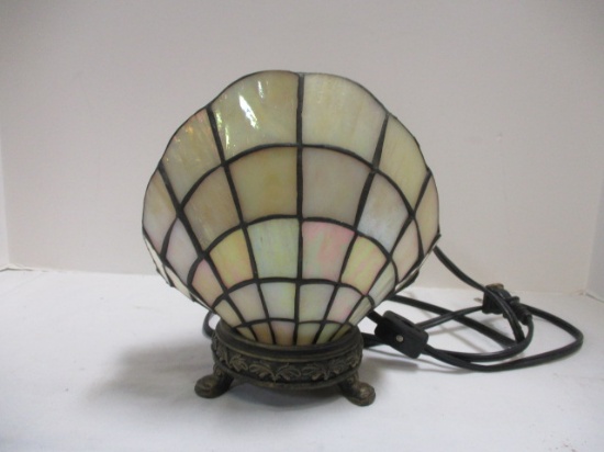 Stained Glass ? Clam Shell Lamp Tiffany Style | Art, Antiques ...