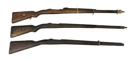 (3) Mauser Variant Military Wood Stocks | Online Auctions | Proxibid