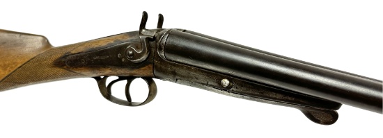 Antique Belgian W.Richards Underlever SXS 12 GA. Double Barrel Hammer ...
