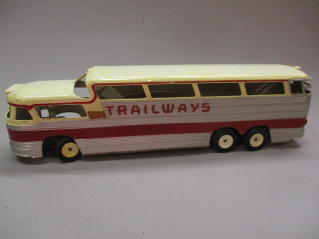 1950's Trailways Bus Friction Toy 18" | Proxibid