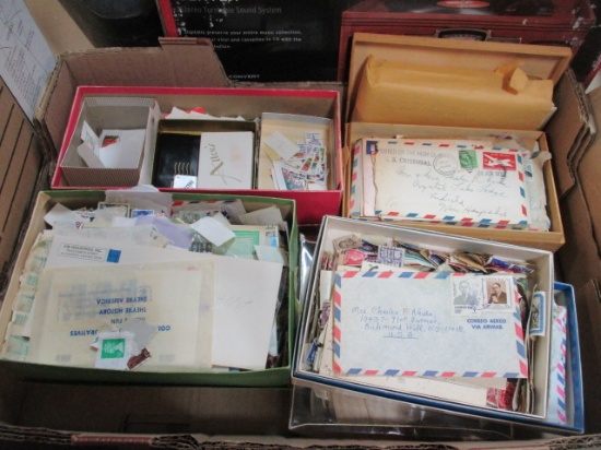 Large Lot of Vintage Envelopes and Stamps | Online Auctions | Proxibid