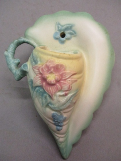 Hull Pottery Woodland Wall Pocket W-13-7 1/2" | Art, Antiques ...
