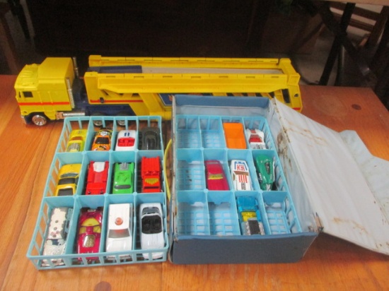 Hot Wheels Transporter Vehicle and Case with Matchbox Cars | Art ...
