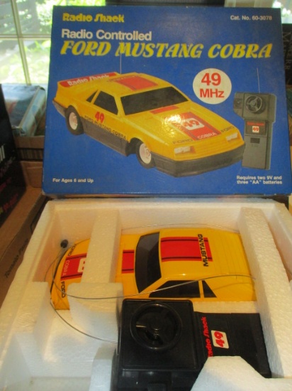 Vintage Radio Shack Radio Controlled Ford Mustang Cobra in Original Box ...