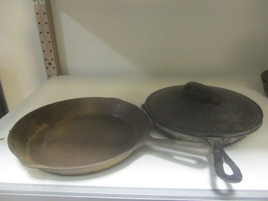 Vintage John C. Johnson Co. Cast Iron Frying Pan | Online Auctions ...