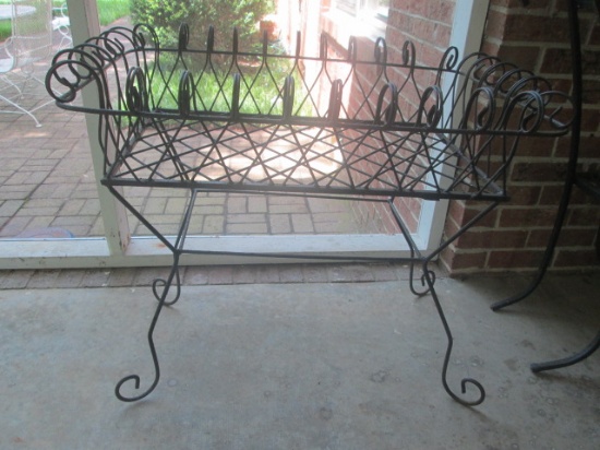 Black Wrought Iron Planter Box | Online Auctions | Proxibid