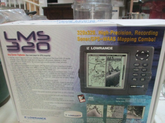 New Old Stock Lowrance LMS 320 Sonar and GPS-Mapping Fish Finder ...