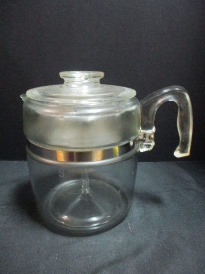 Glass Pyrex Coffee Pot with Glass Inserts. | Online Auctions | Proxibid