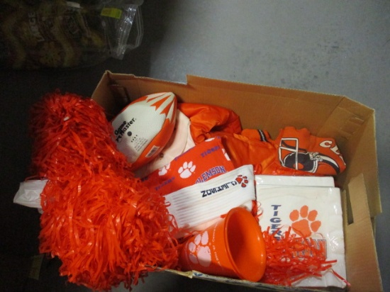 Clemson Grouping-Pom Poms, Tshirts, Napkins, etc. | Online Auctions ...