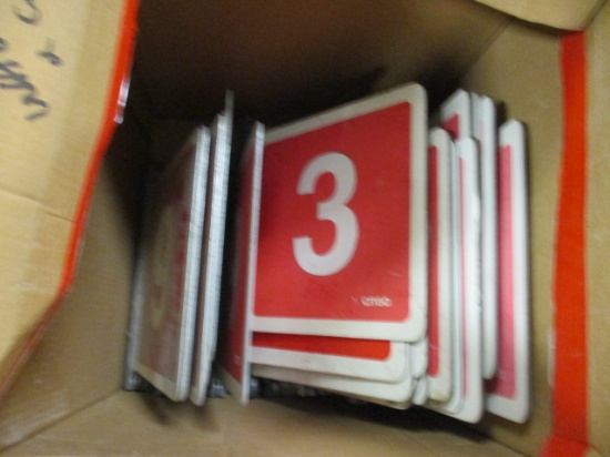 24 Gas Station Fuel Pump Island Number Signs | Online Auctions | Proxibid