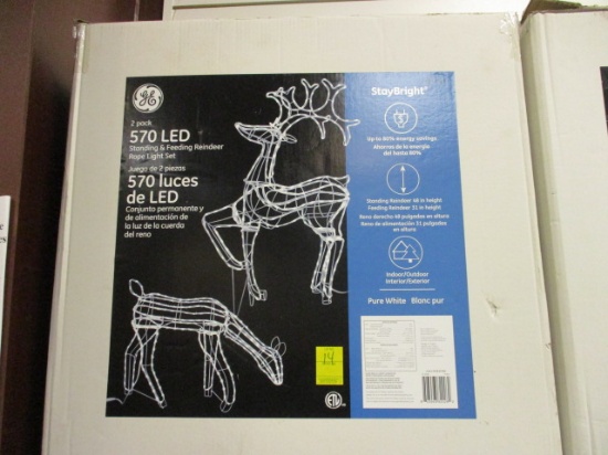 GE 2 PC Lighted Reindeer | Online Auctions | Proxibid