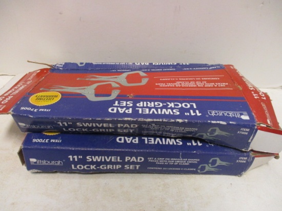 Two New Old Stock Pittsburgh 11" Swivel Pad Lock-Grip Set | Online ...