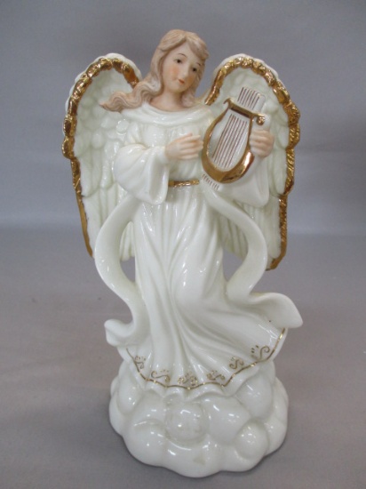 1998 Geo Z Lefton Porcelain Angel Music Box 7.5" | Art, Antiques ...