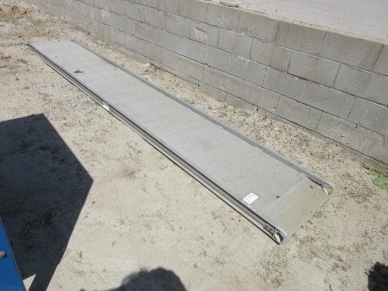 Lot Of 163" x 25.5" Aluminum Pull-Out Truck Ramp | Heavy Construction ...