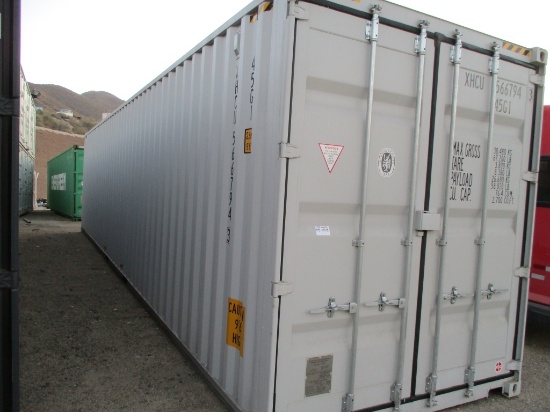 New Unused 40' High Cube Shipping Container, | Heavy Construction ...
