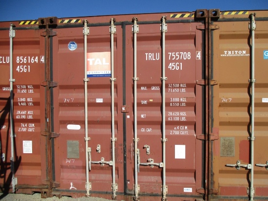 40' High Cube Shipping Container, | Heavy Construction Equipment Other ...