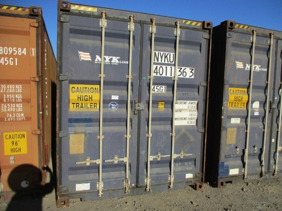 40' High Cube Shipping Container, | Heavy Construction Equipment Other ...