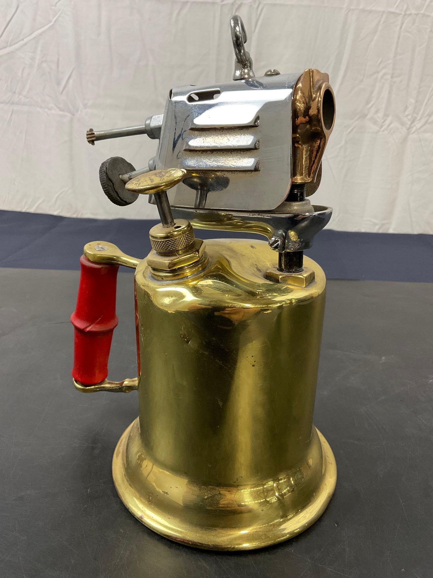 Vintage Mid Century The TURNER Brass Blow Torch | Proxibid