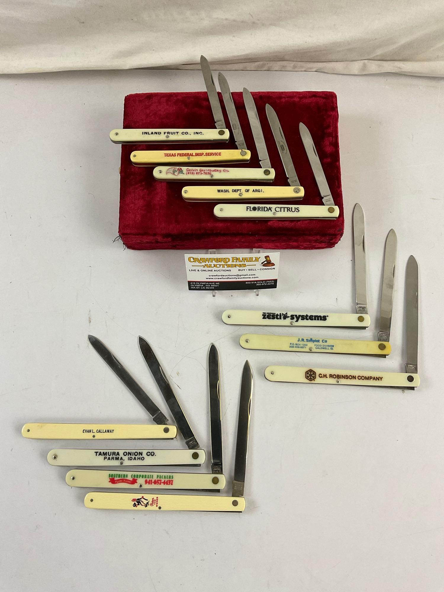 12 pcs Vintage 1950s-70s Assorted Folding | Proxibid