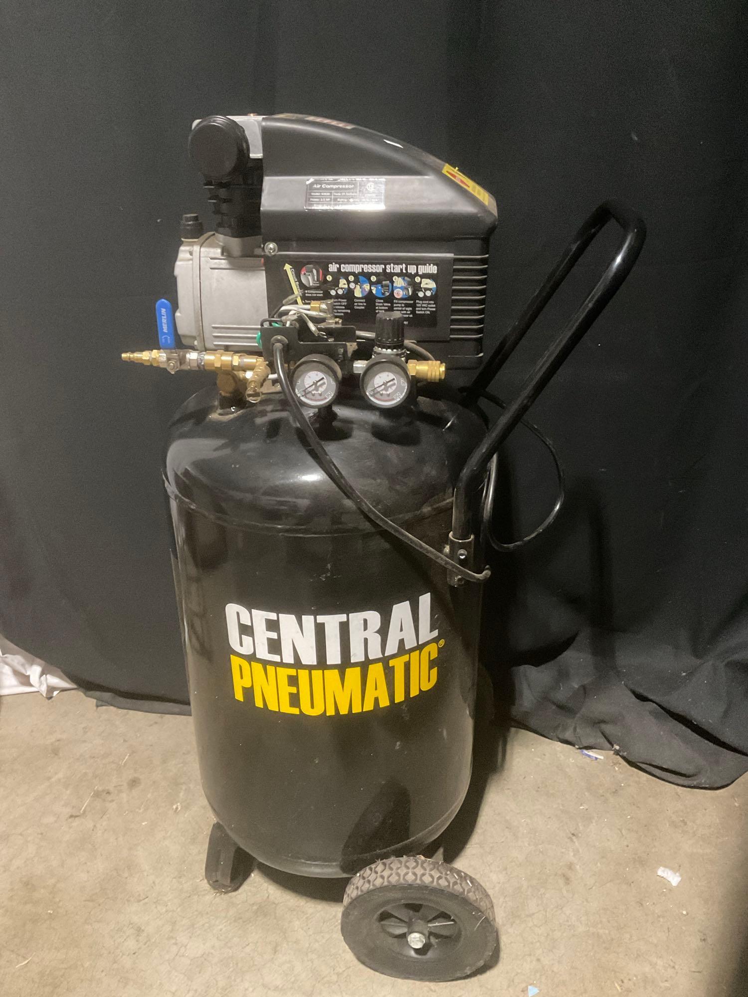 Central Pneumatic Air Compressor model 63635 2.5 | Proxibid