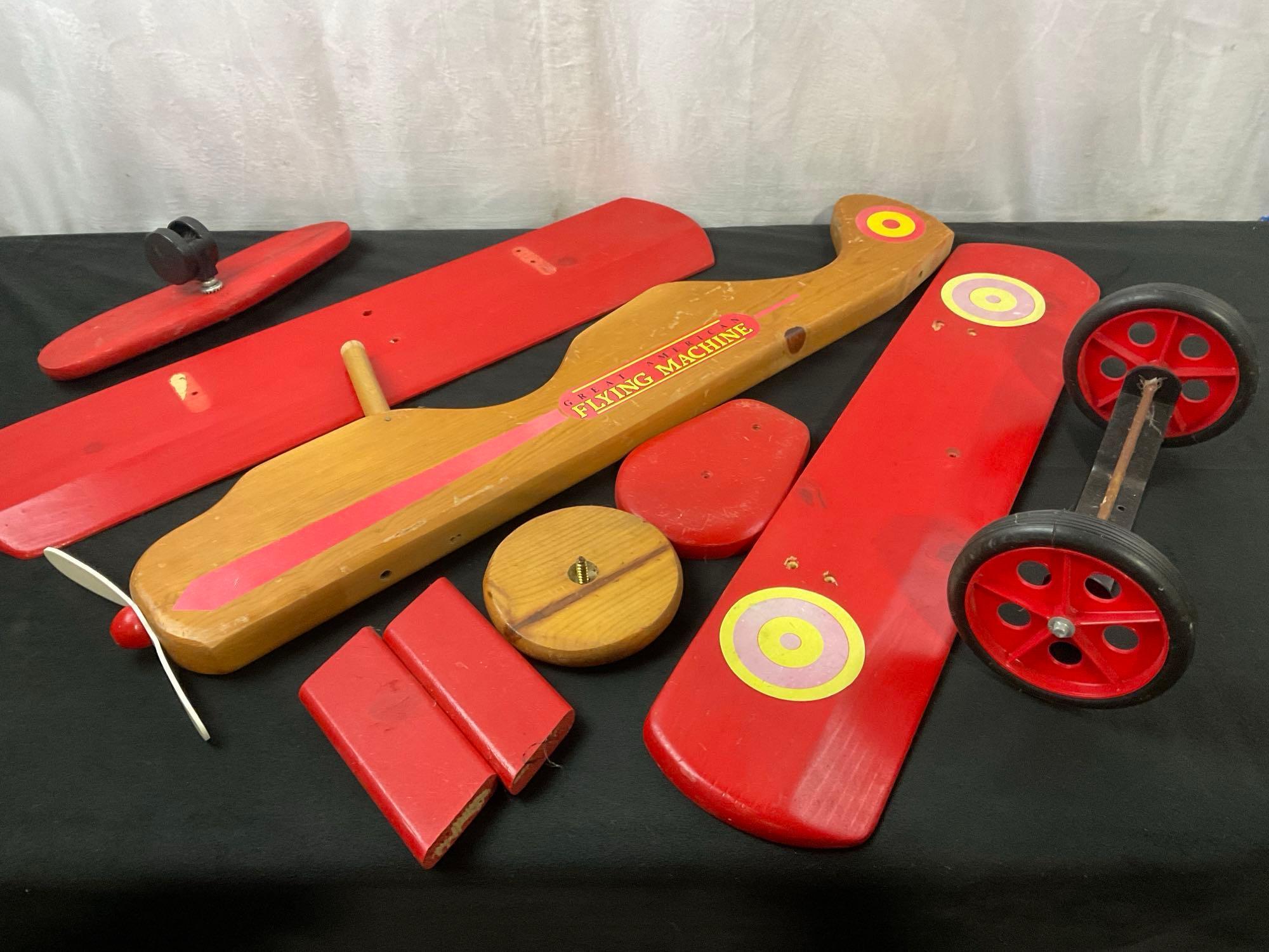 Great American Flying Machine Wooden Toy, no | Proxibid