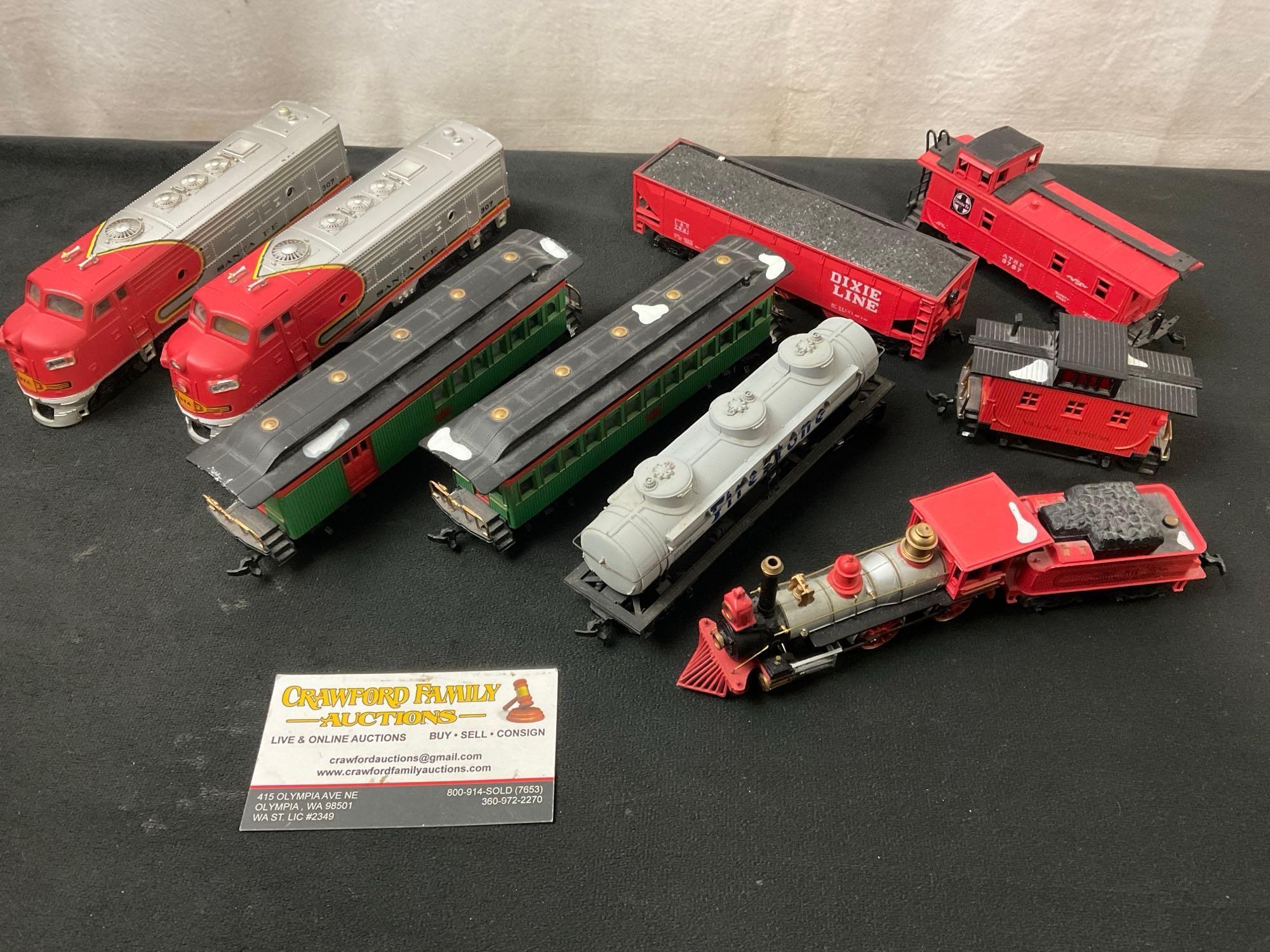 Collection of 9 Model Train Cars, HO Scale, Most | Proxibid