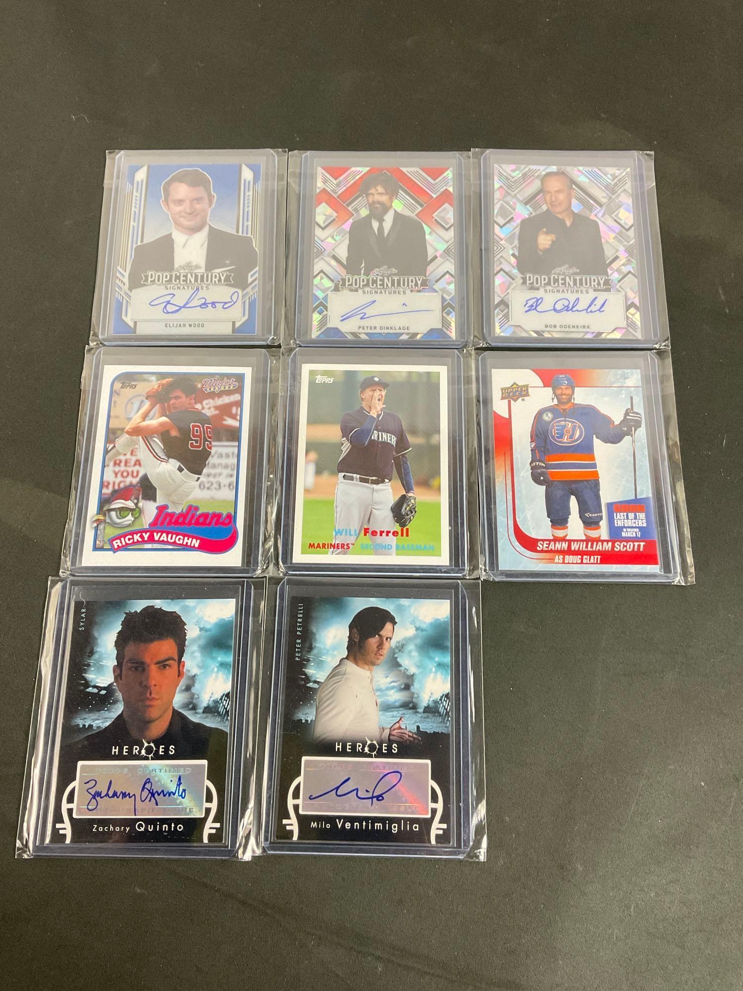 Collection of 5 Signed Celebrity Trading Cards & | Proxibid