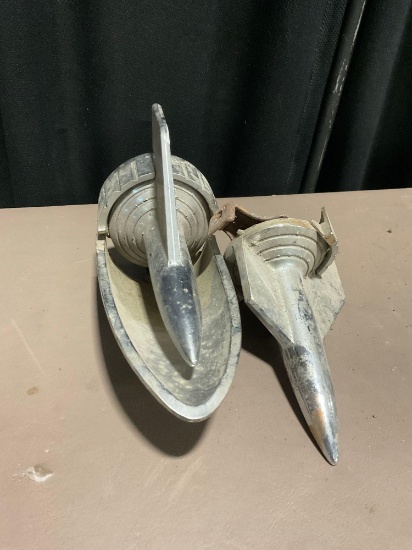 Pair of 1967 Chevrolet Hood Bullets - One is complete - See pics ...