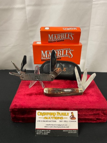 Pair of Marbles Folding Pocket Knives, models MR106 Triple Blade ...