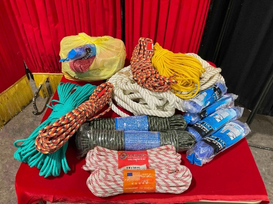 12+ pcs Rope Spools. Multiple Color & Width Polypropylene Rope. Good ...