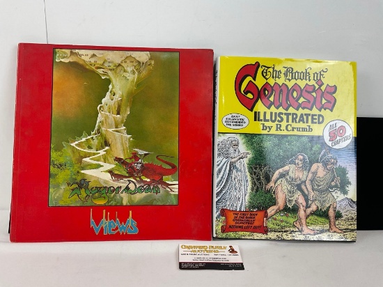Pair of Art books, Views by Roger Dean & The Book of Genesis ...