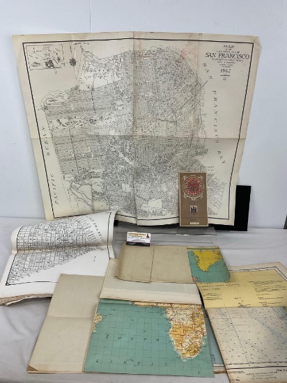 Assortment of Vintage Maps, 1962 San Francisco, Historical Scotland ...