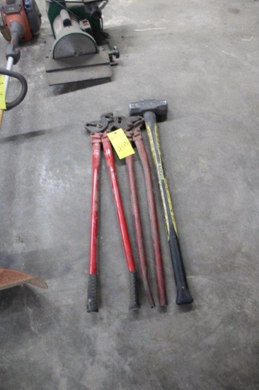 Sledge Hammer & (2) Crimping Tools | Heavy Construction Equipment Light ...