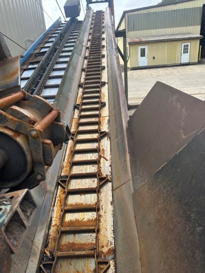 Mellott 32ft Trough Conveyor With 11inch Ladder Back Chain, Wings ...