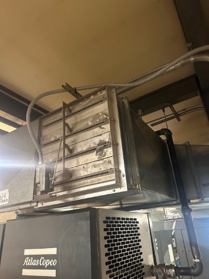 All Duct Work From 3 Air Compressors With Powered Louvers | Heavy ...