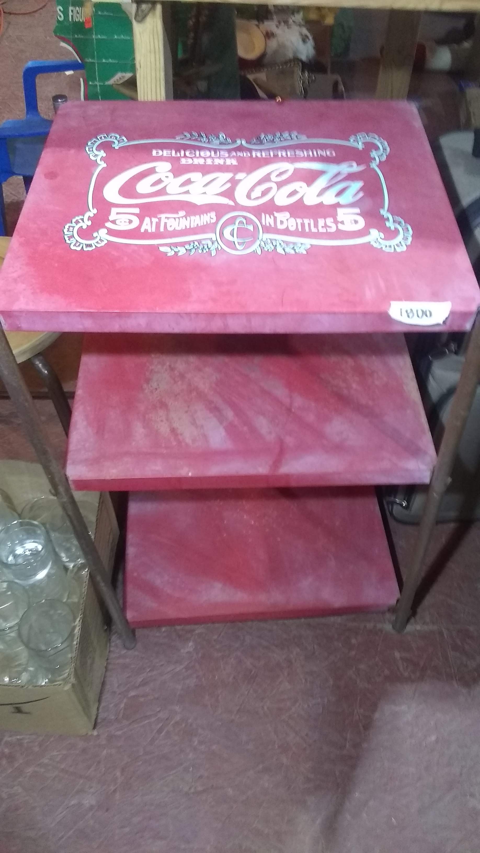 BL-Vintage 3 Tier Metal Rack with Coke | Proxibid