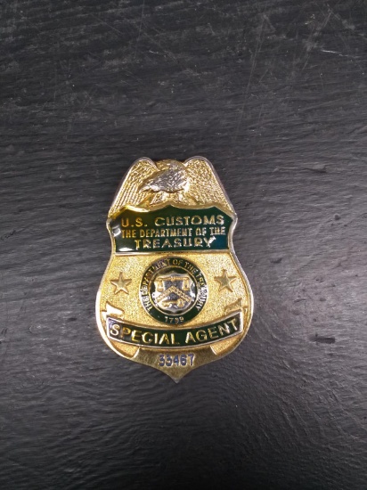 US Customs Dept of the Treasury Badge | Guns & Military Artifacts ...