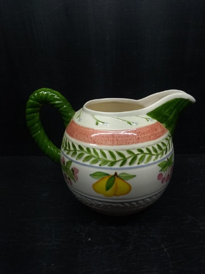 Hand painted Strata Group Fresh n Fruity Pitcher | Online Auctions ...