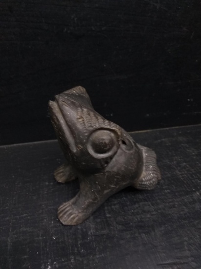 Aztec Mayan Flute Hand Frog Pottery | Online Auctions | Proxibid