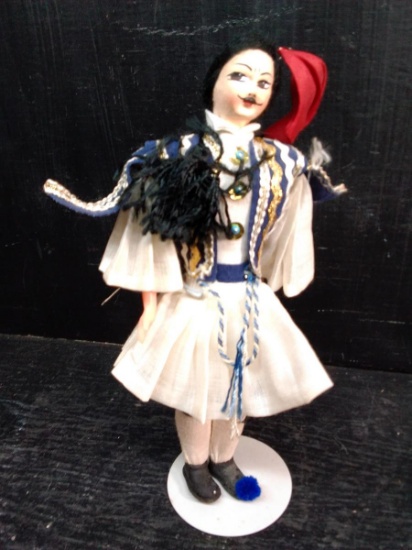 Plastic Folk Art Greek with Traditional Costume | Art, Antiques ...