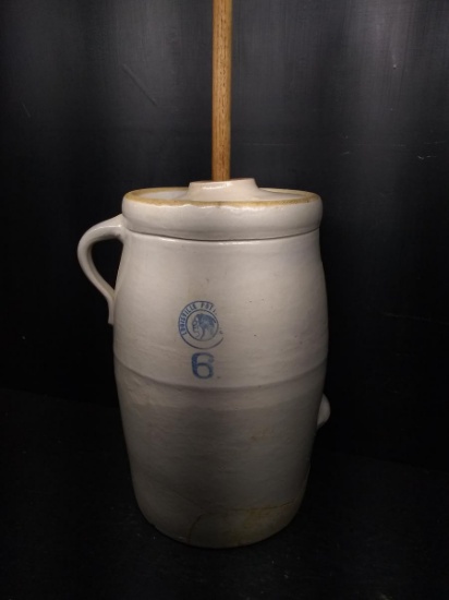Antique #6 Indian Chief Butter Churn | Online Auctions | Proxibid