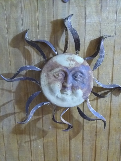 Metal Garden Wall Decor Sun Online Auctions Proxibid