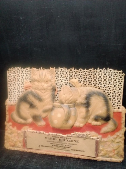 Antique Mario Bruzzone Poultry Market Advertisement | Art, Antiques ...