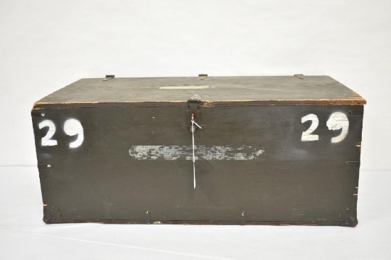 WW2 Military Wooden Storage Trunk | Guns & Military Artifacts Militaria ...