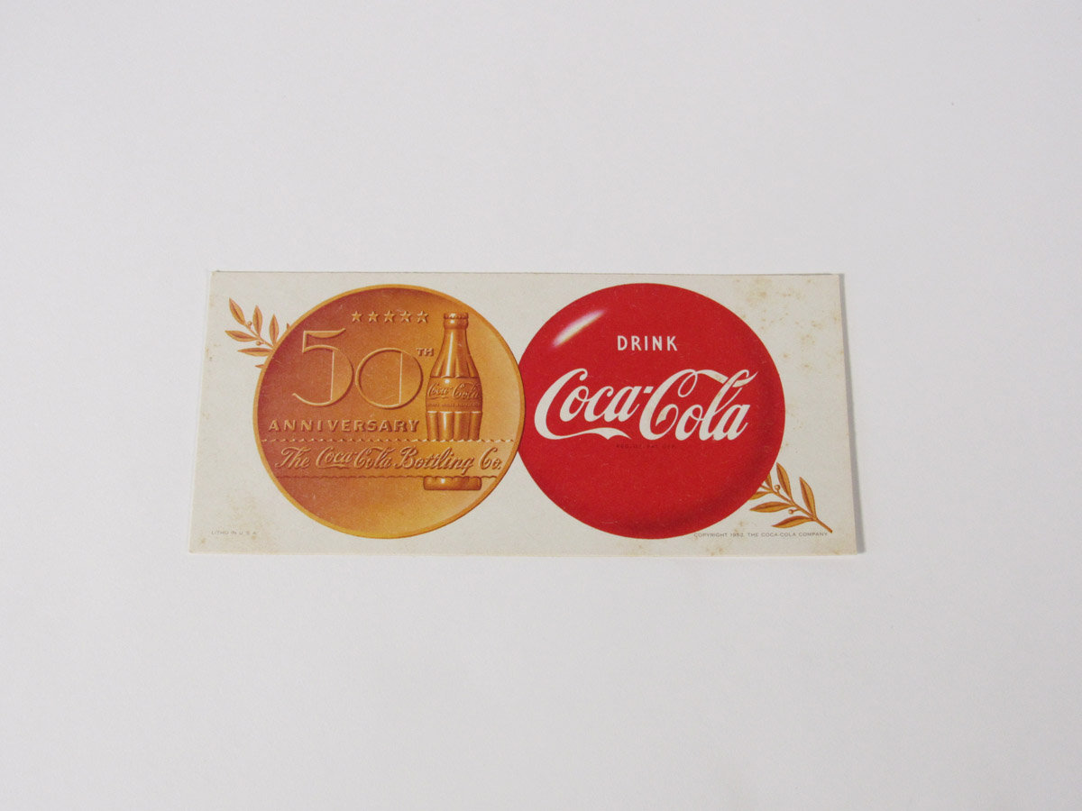 Rare 1952 Drink Coca-Cola "50th Anniversary The | Proxibid